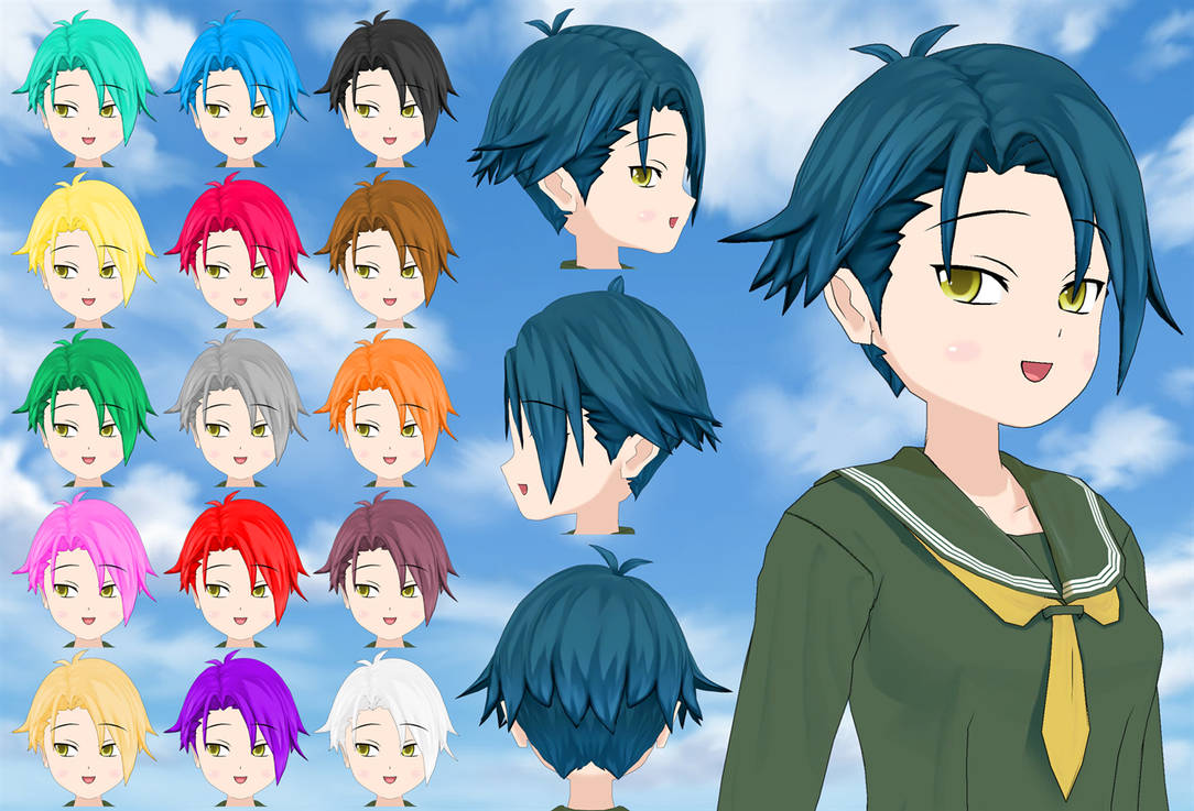 Yuta Hair pack by Daiger1975 on DeviantArt