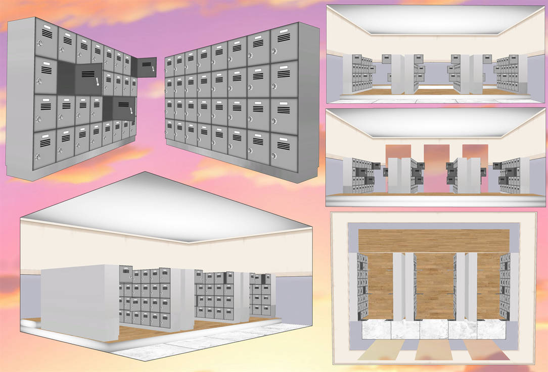 School locker pack (update) by Daiger1975 on DeviantArt