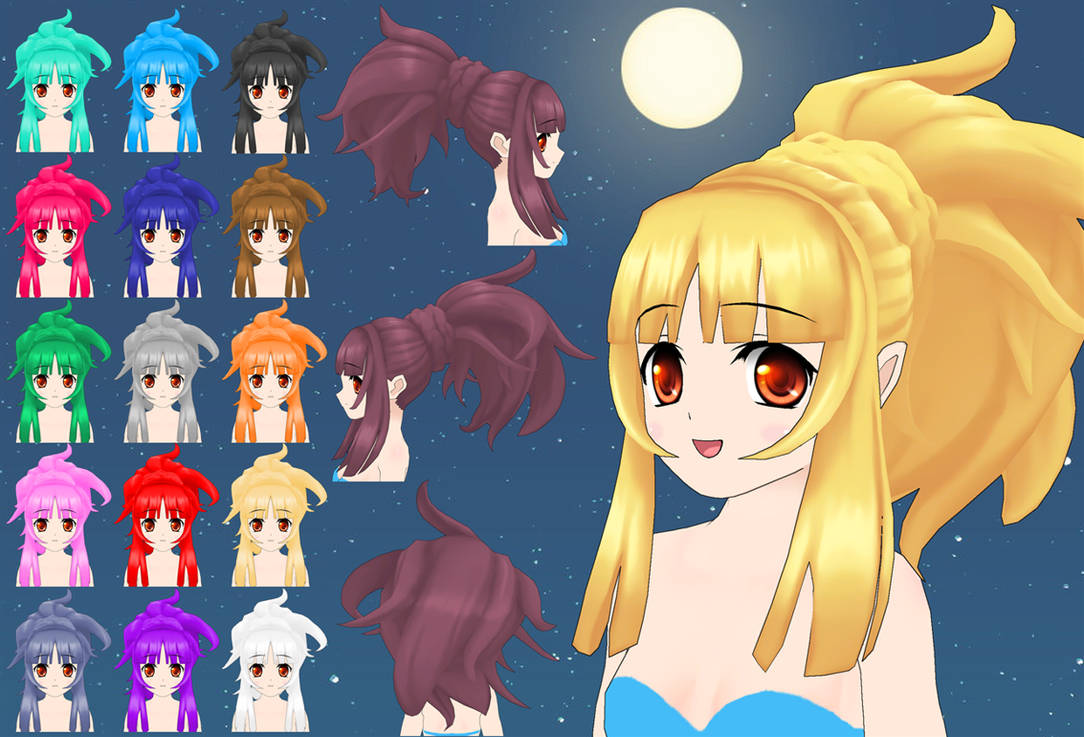 Kiria Kurono Hair pack by Daiger1975 on DeviantArt