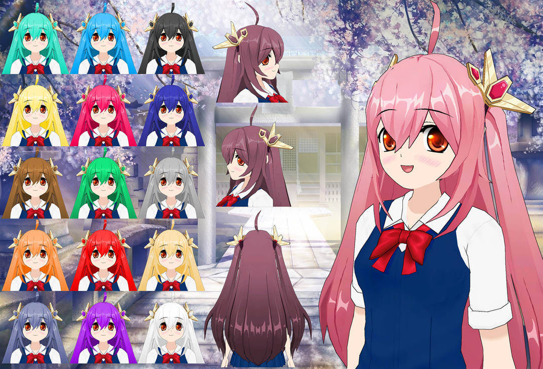 Yumeno Sakura Hair pack by Daiger1975 on DeviantArt