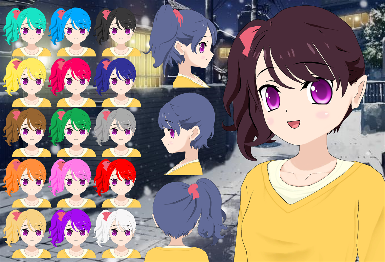 Zaneri Side Tail Hair pack by Daiger1975 on DeviantArt