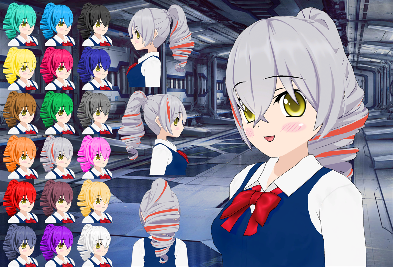 Bronya Zaychik ponytail hair pack by Daiger1975 on DeviantArt