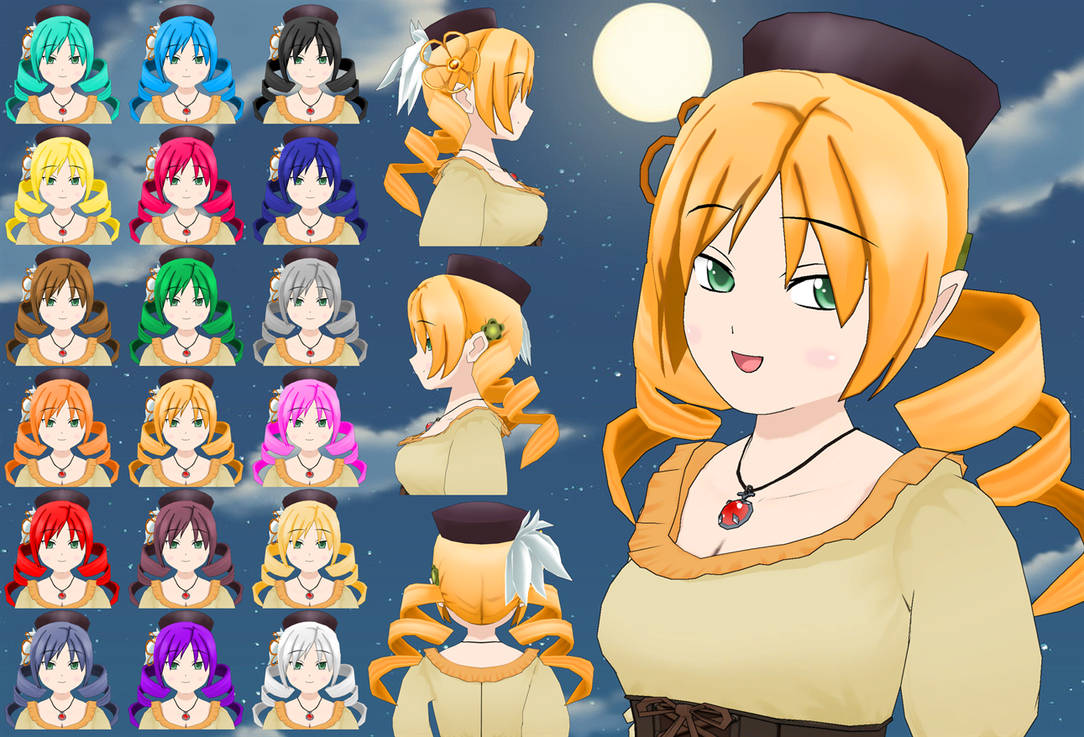 Mami Tomoe Hair pack by Daiger1975 on DeviantArt