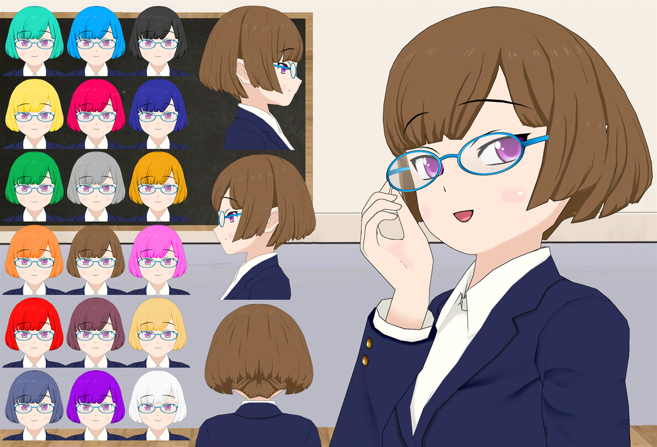 Npc Female Student Hair pack by Daiger1975 on DeviantArt