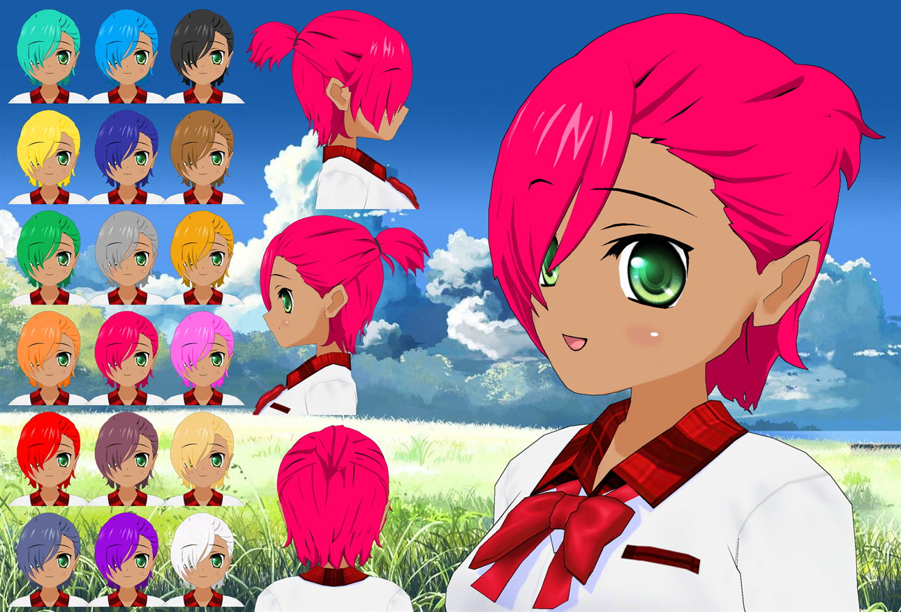 Gowther Updo Hair pack by Daiger1975 on DeviantArt