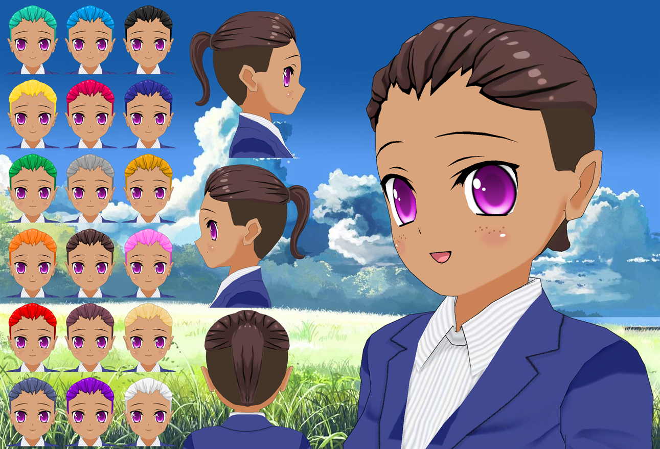 NPC Undercut Pigtail Hair pack by Daiger1975 on DeviantArt