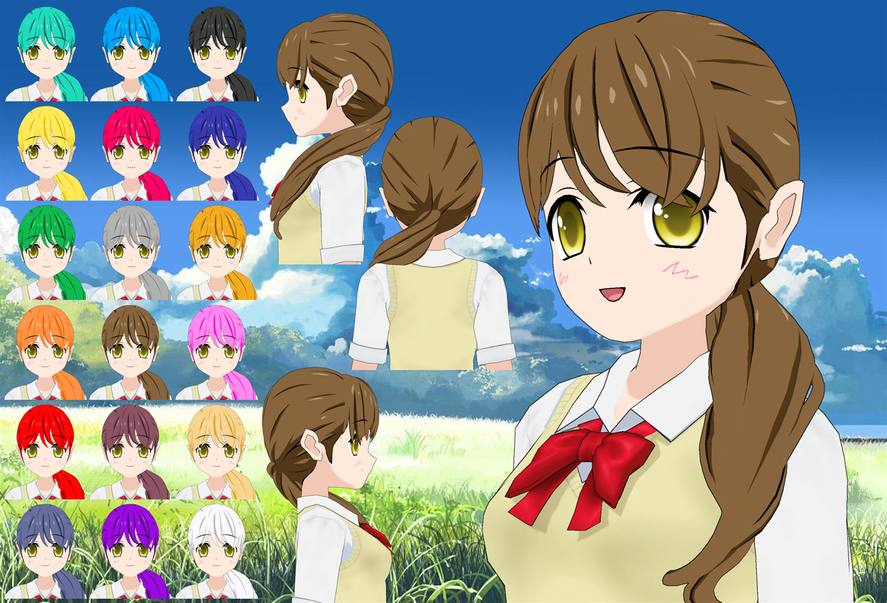 NPC Side Tail Hair pack by Daiger1975 on DeviantArt