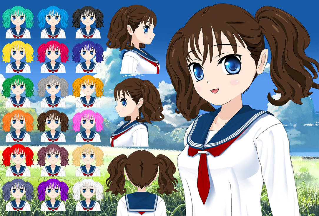 Diane Wavy Twintails Hair pack by Daiger1975 on DeviantArt