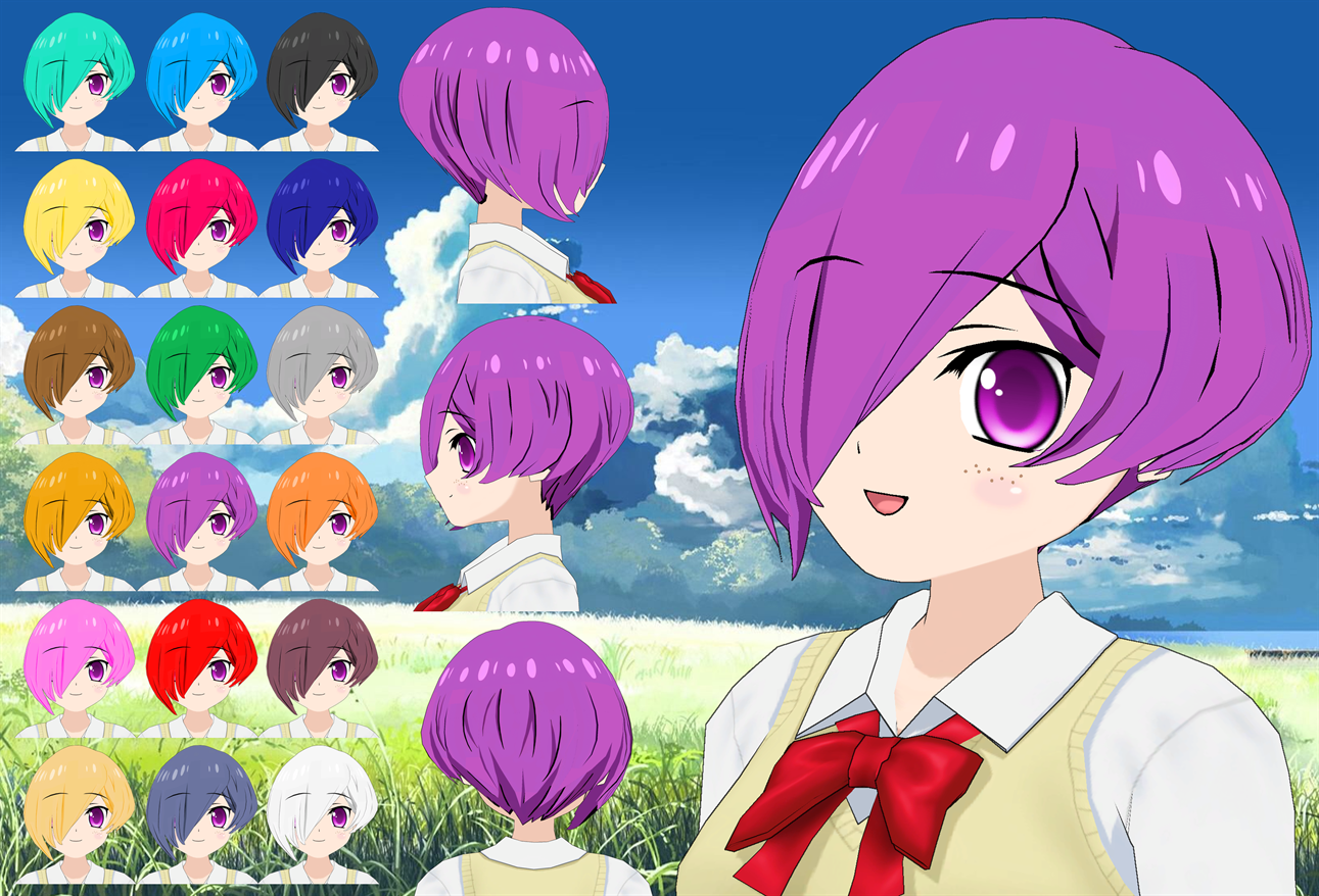 Veronica Lioness Asymmetric Bob Hair pack by Daiger1975 on DeviantArt