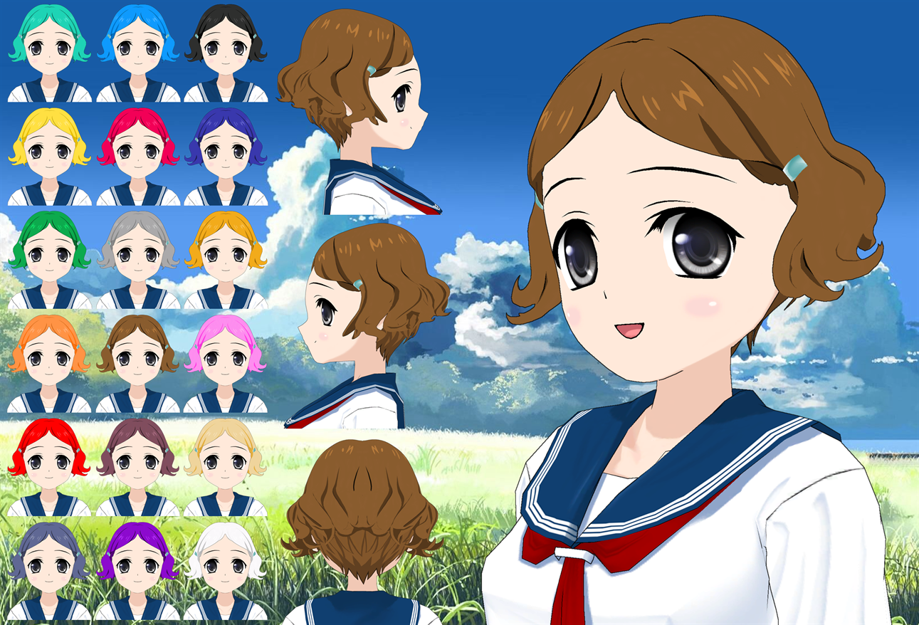 NPC Wavy Bowlcut Hair pack by Daiger1975 on DeviantArt