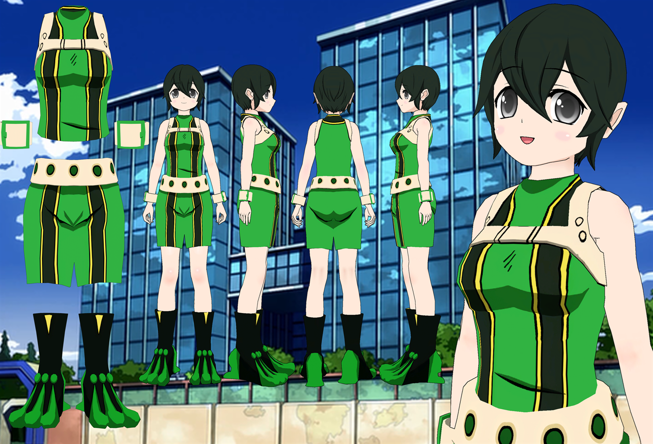 Tsuyu Asui Outfit Pack by Daiger1975 on DeviantArt