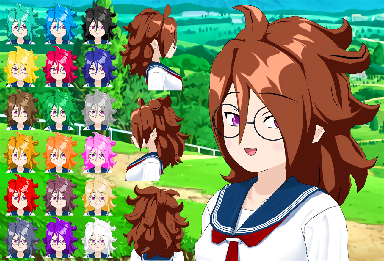 Android 21 Hair pack by Daiger1975 on DeviantArt