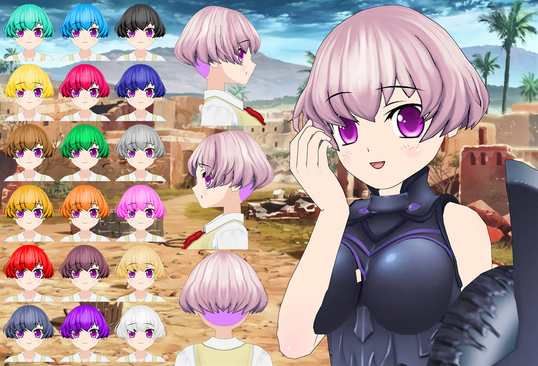 Mash Kyrielight Short Undercut Hair pack by Daiger1975 on DeviantArt