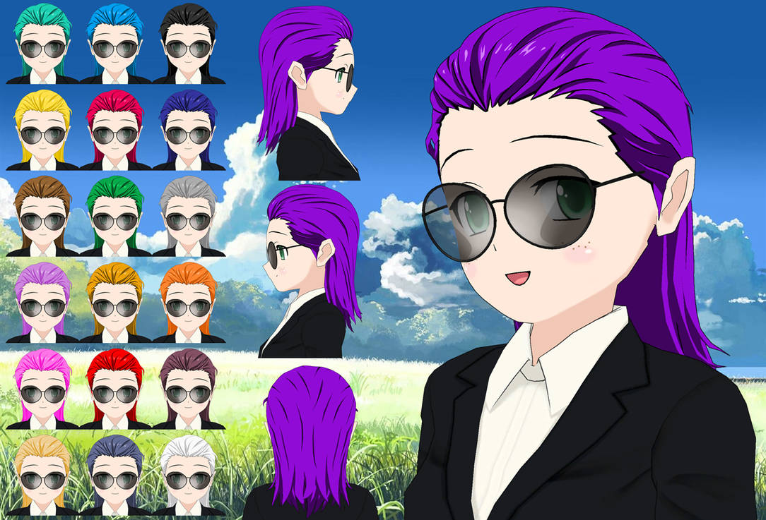 Gowther Longer Slicked Back Hair pack by Daiger1975 on DeviantArt