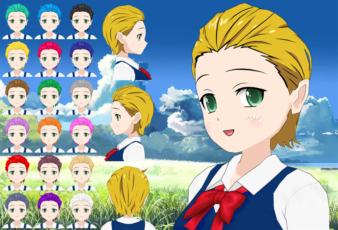 Meliodas Slicked Back Hair pack by Daiger1975 on DeviantArt