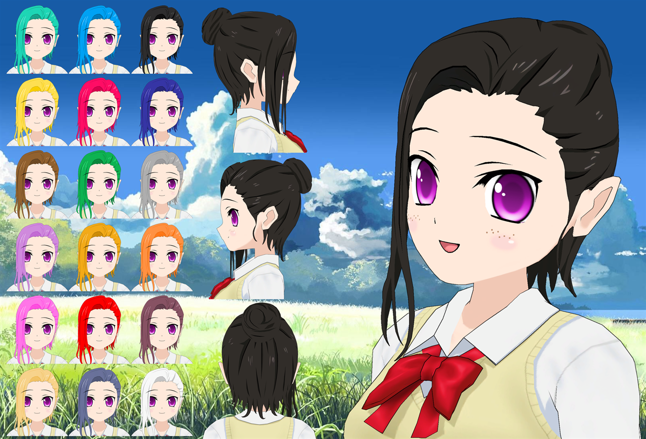 Griamore Updo Hair pack by Daiger1975 on DeviantArt