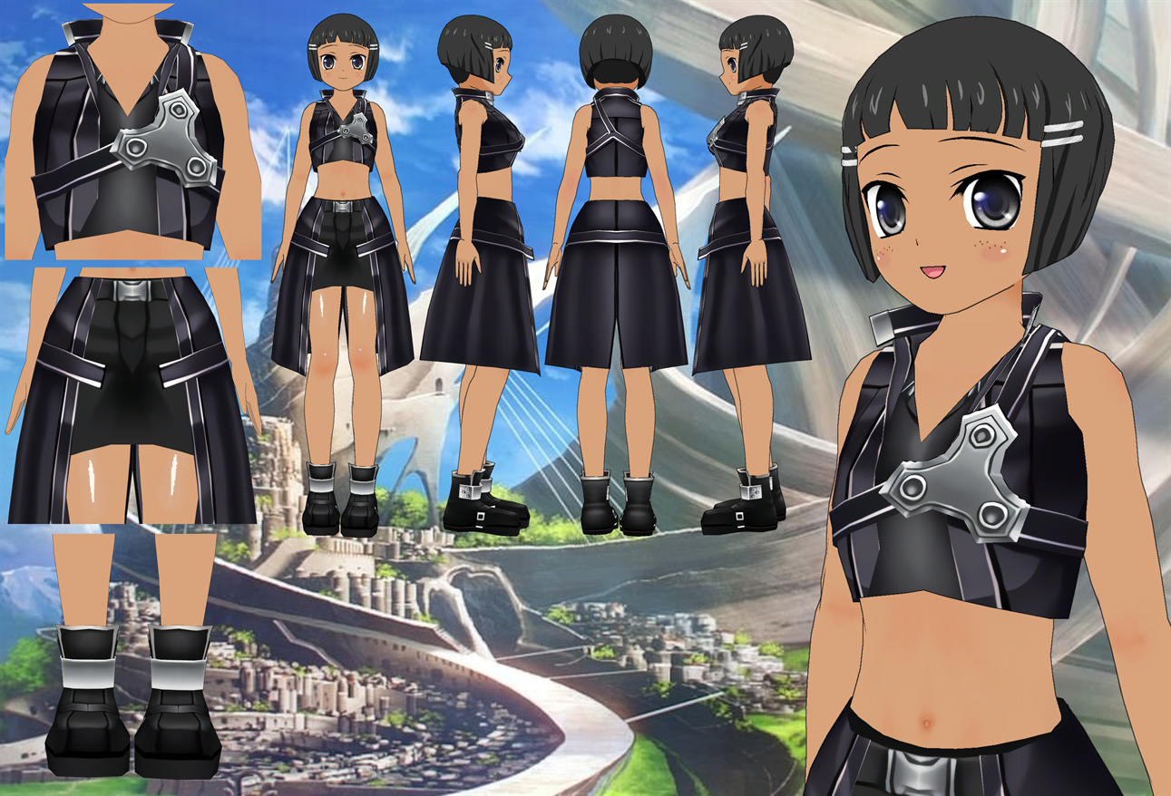 Kirito Girl Outfit pack by Daiger1975 on DeviantArt