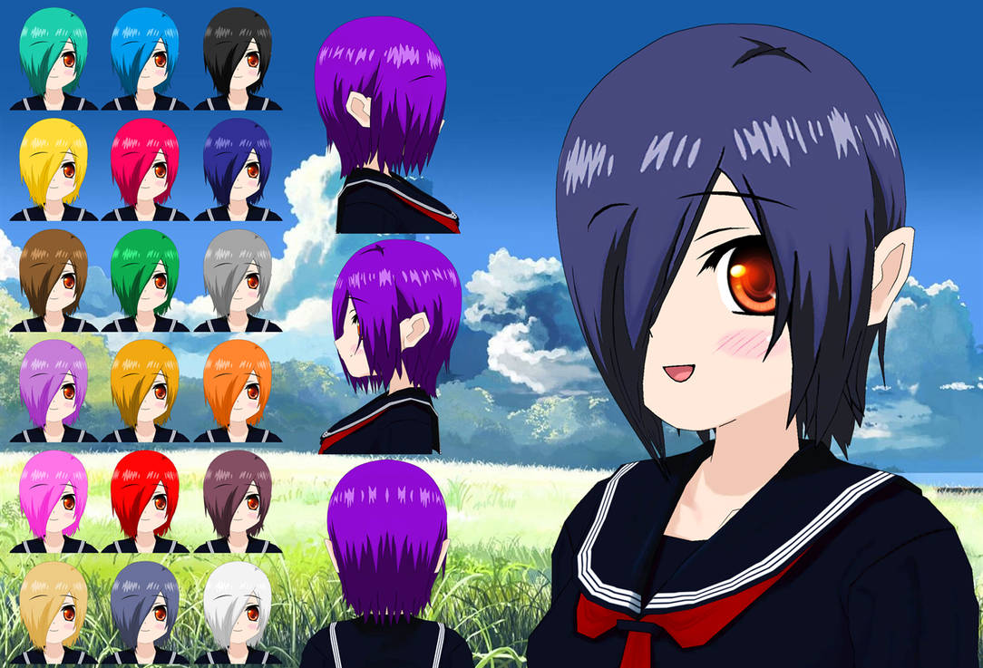 Touka Kirishima Edit Hair pack by Daiger1975 on DeviantArt