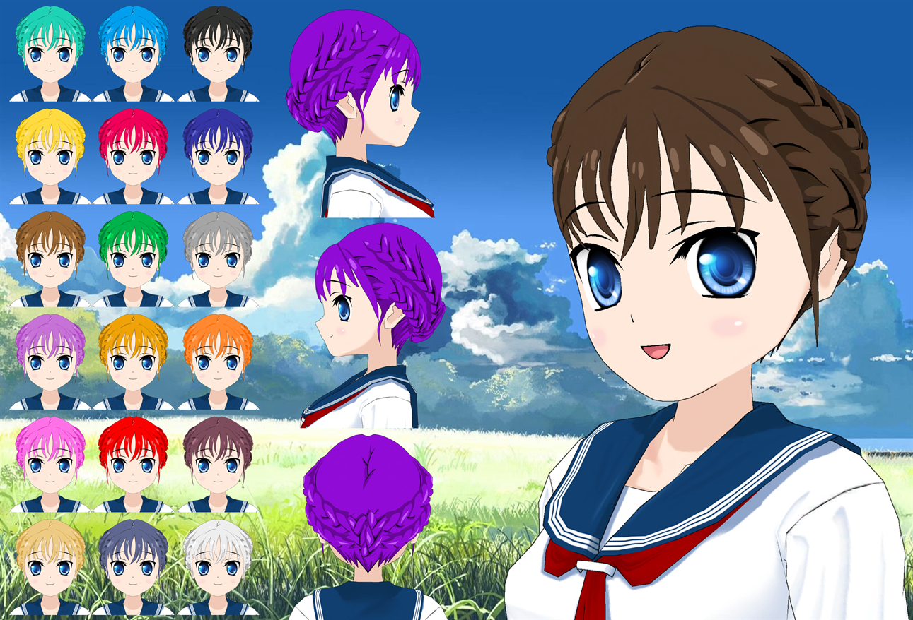 Diane Braided Updo Hair pack by Daiger1975 on DeviantArt