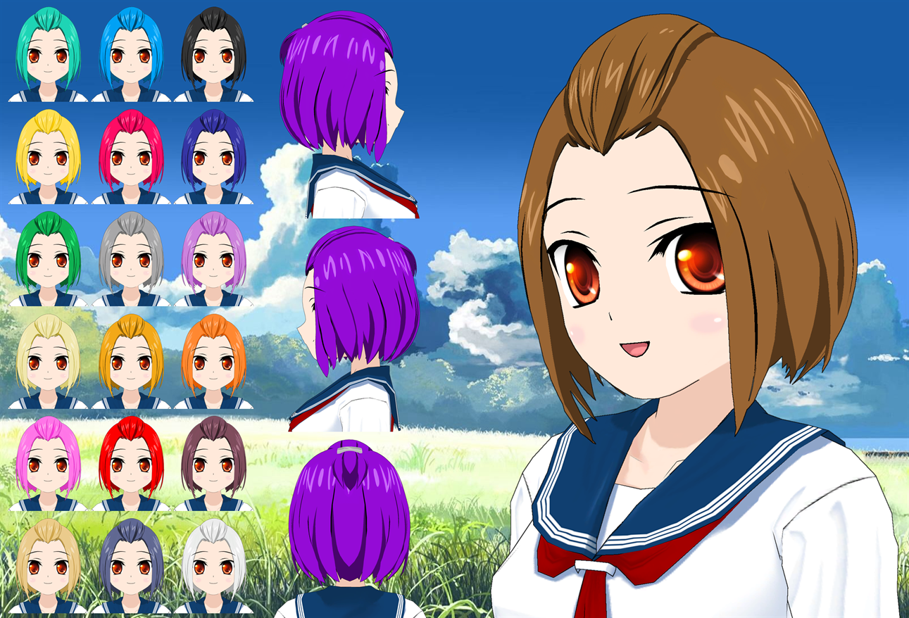 NPC Updo Bangs Bob Hair pack by Daiger1975 on DeviantArt