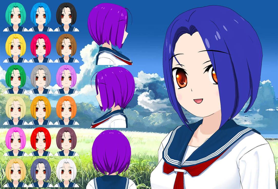 Azusa Miura Custom Short Hair pack by Daiger1975 on DeviantArt