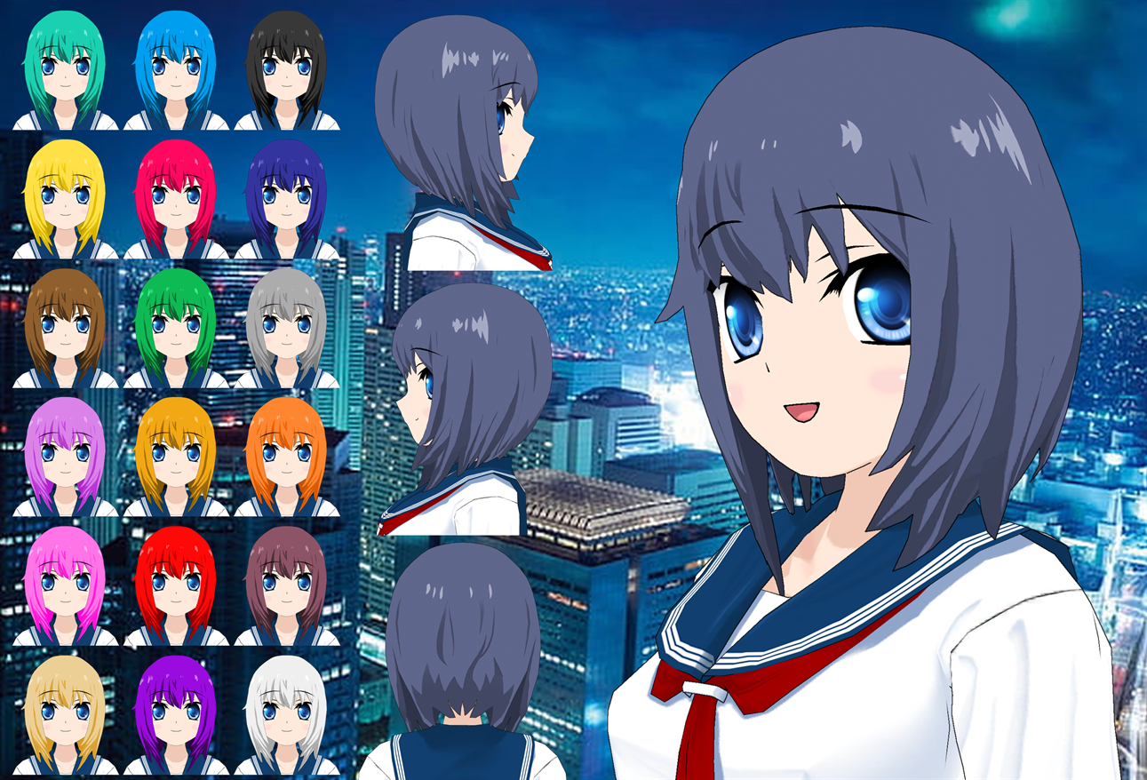 Saiko Yonebayashi Lob Hair pack by Daiger1975 on DeviantArt