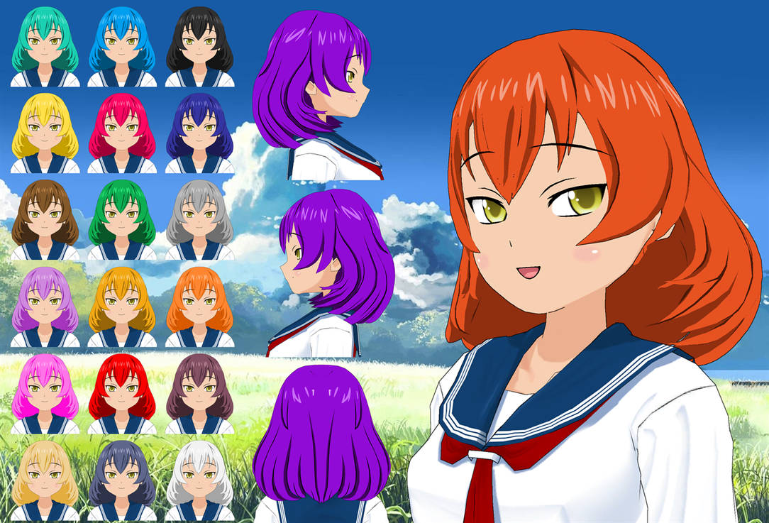 Vermilio Lob Hair pack by Daiger1975 on DeviantArt