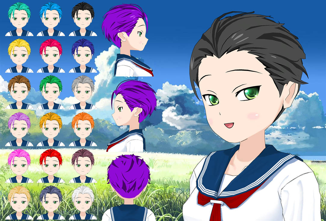 Naofumi Iwatani Shorter Slickedback Hair pack by Daiger1975 on DeviantArt