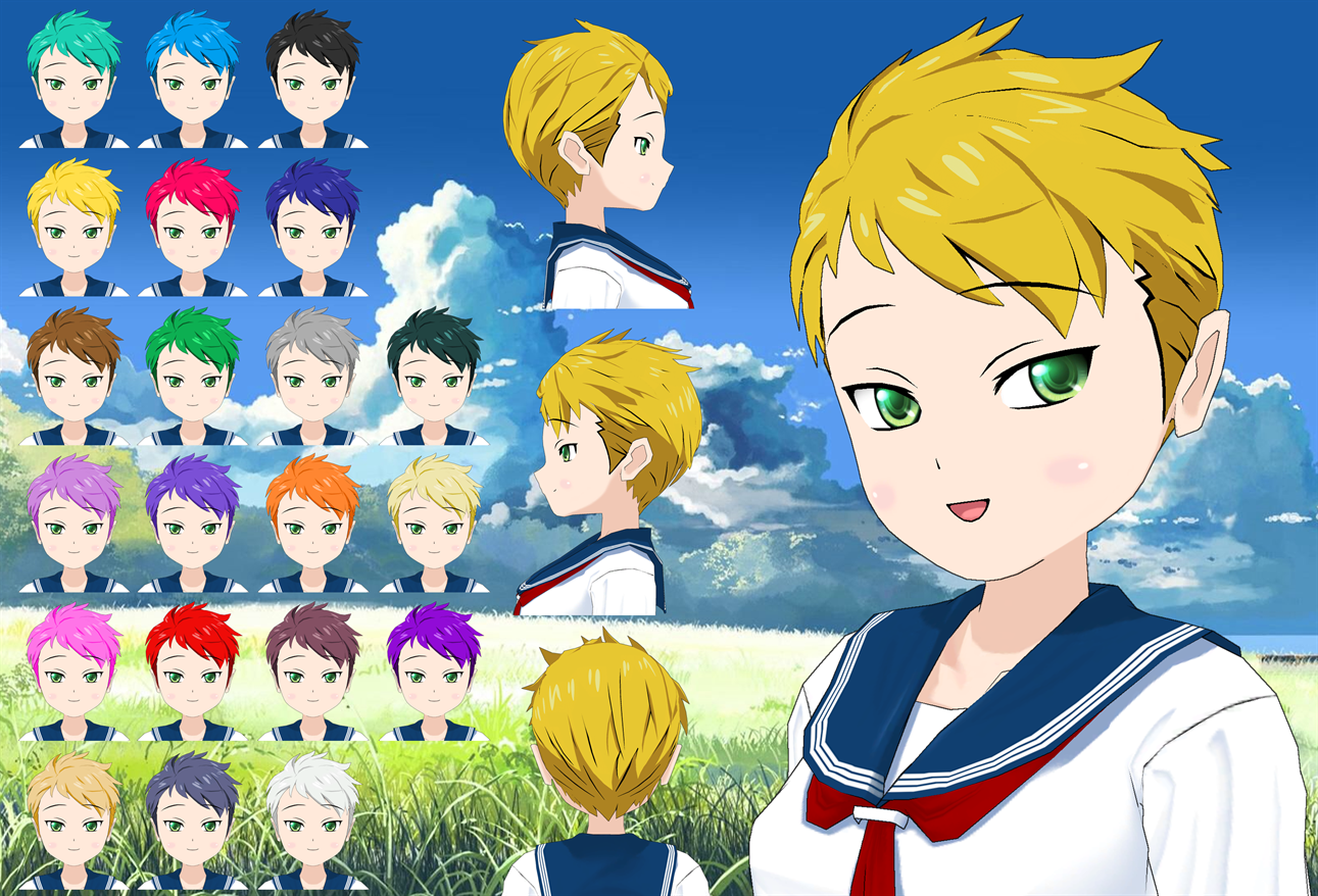 Meliodas Spiky Pixie Hair pack by Daiger1975 on DeviantArt