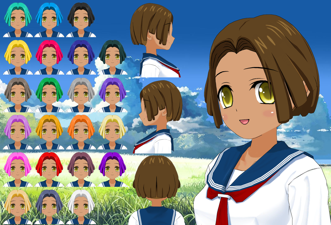 NPC Afro Bob Undercut Hair pack by Daiger1975 on DeviantArt