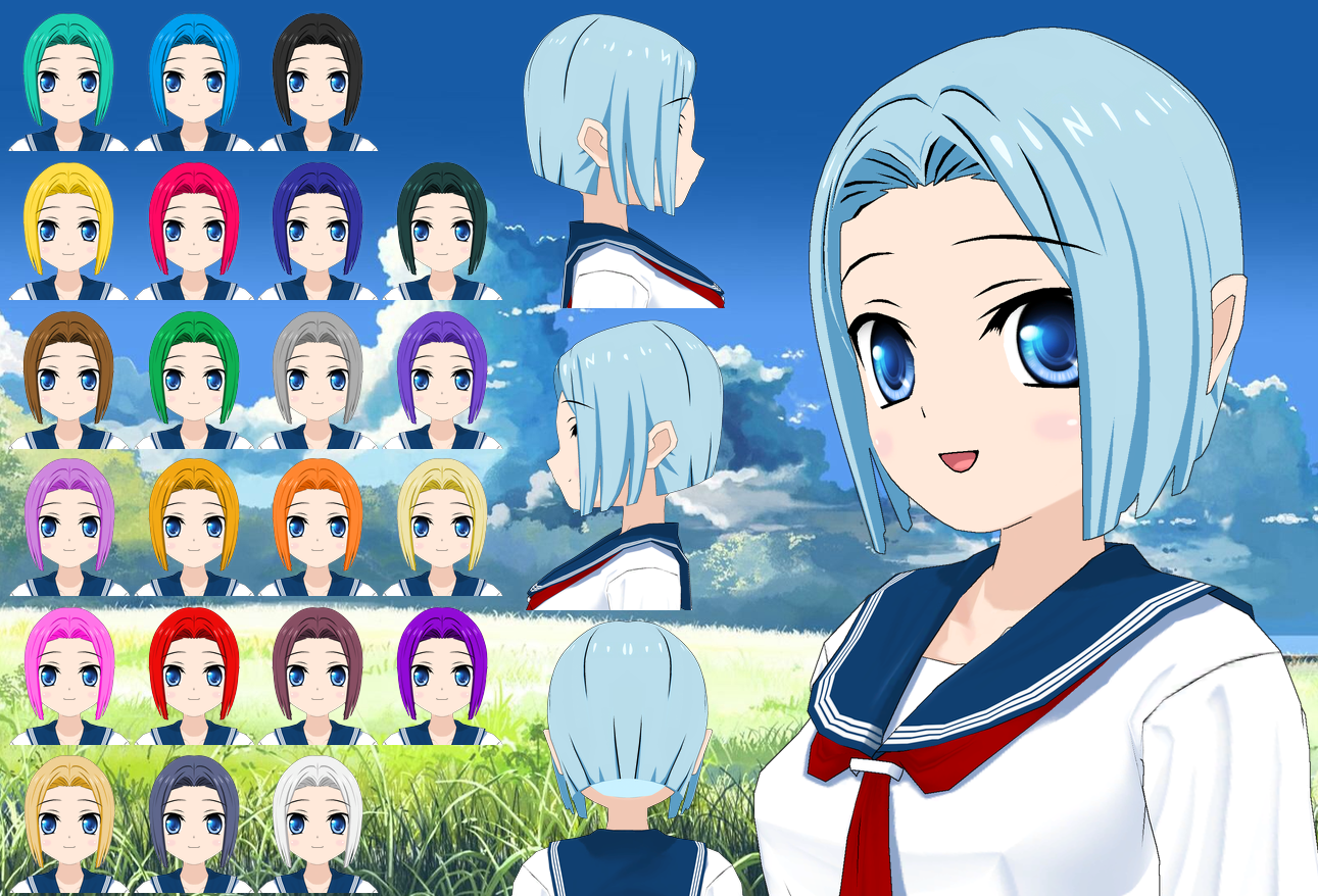 Rimuru Short Bob Hair pack by Daiger1975 on DeviantArt