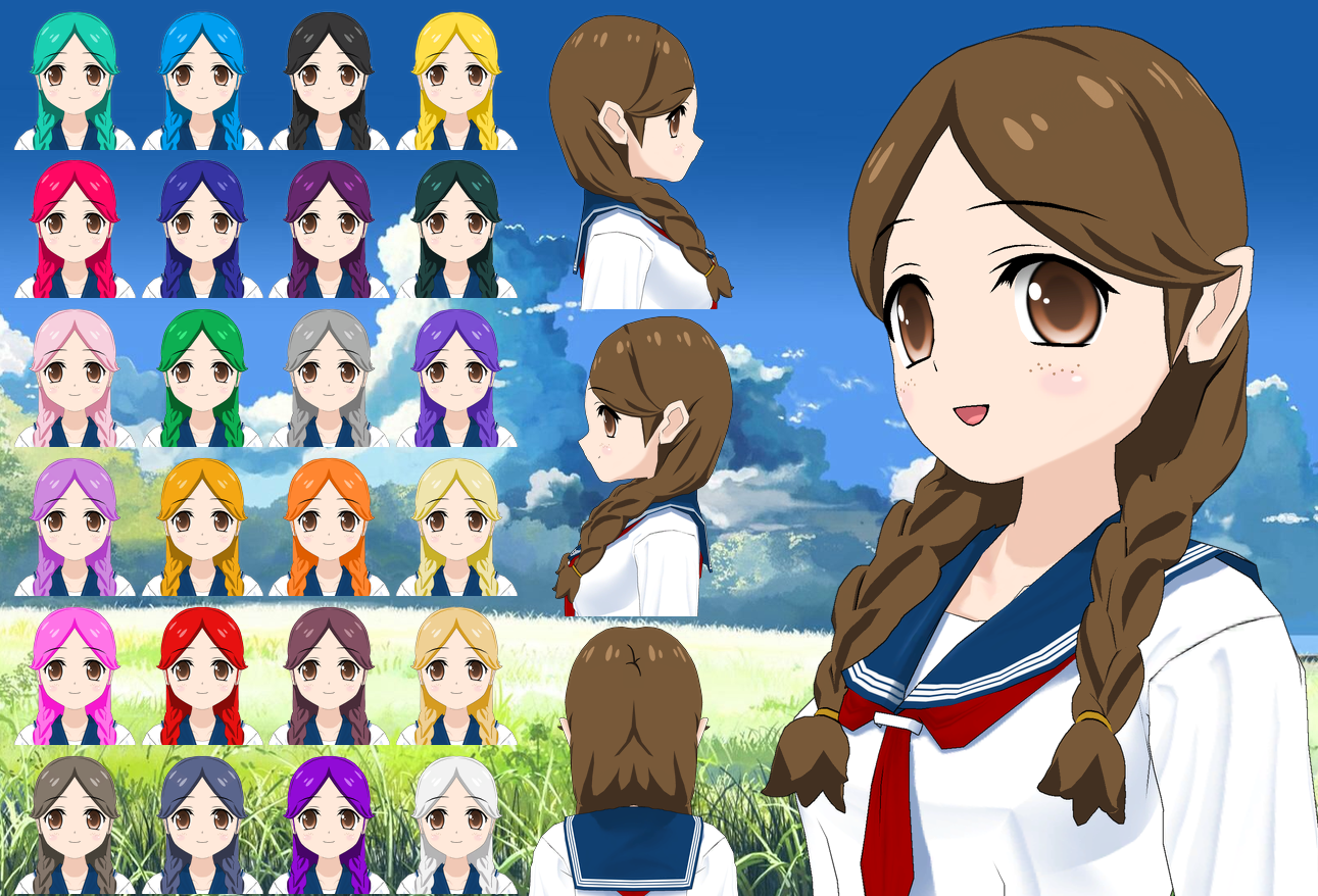 NPC Forward Braids Hair pack by Daiger1975 on DeviantArt
