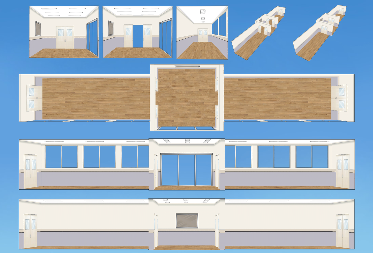 School Entrance Hall 3D Stage pack by Daiger1975 on DeviantArt