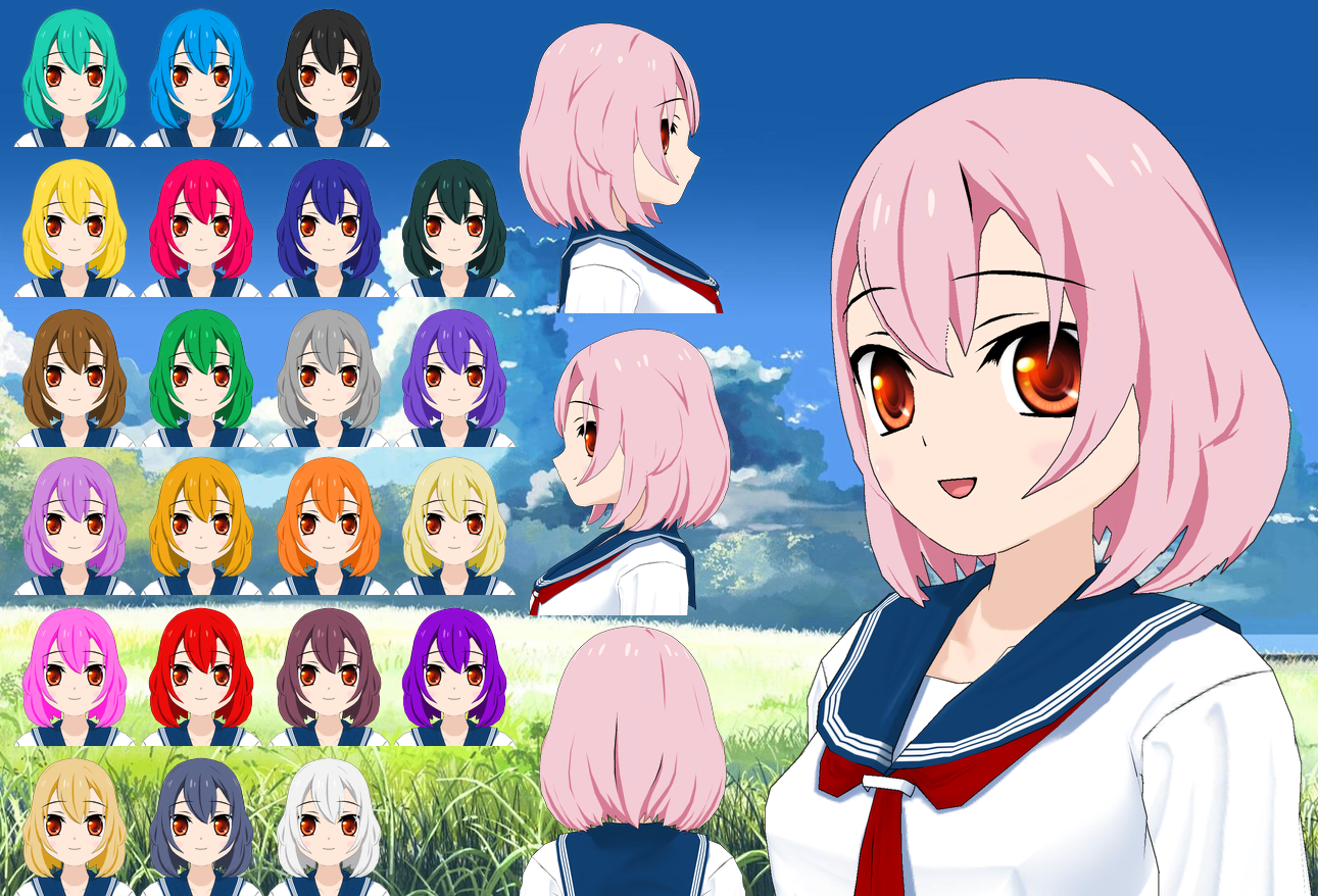 Shuna Fluffy layered Bob Hair pack by Daiger1975 on DeviantArt