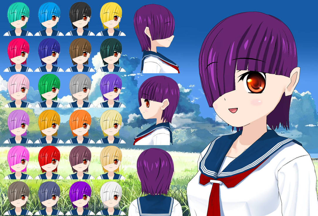 Iori Yagami Edge Bangs Hair pack by Daiger1975 on DeviantArt