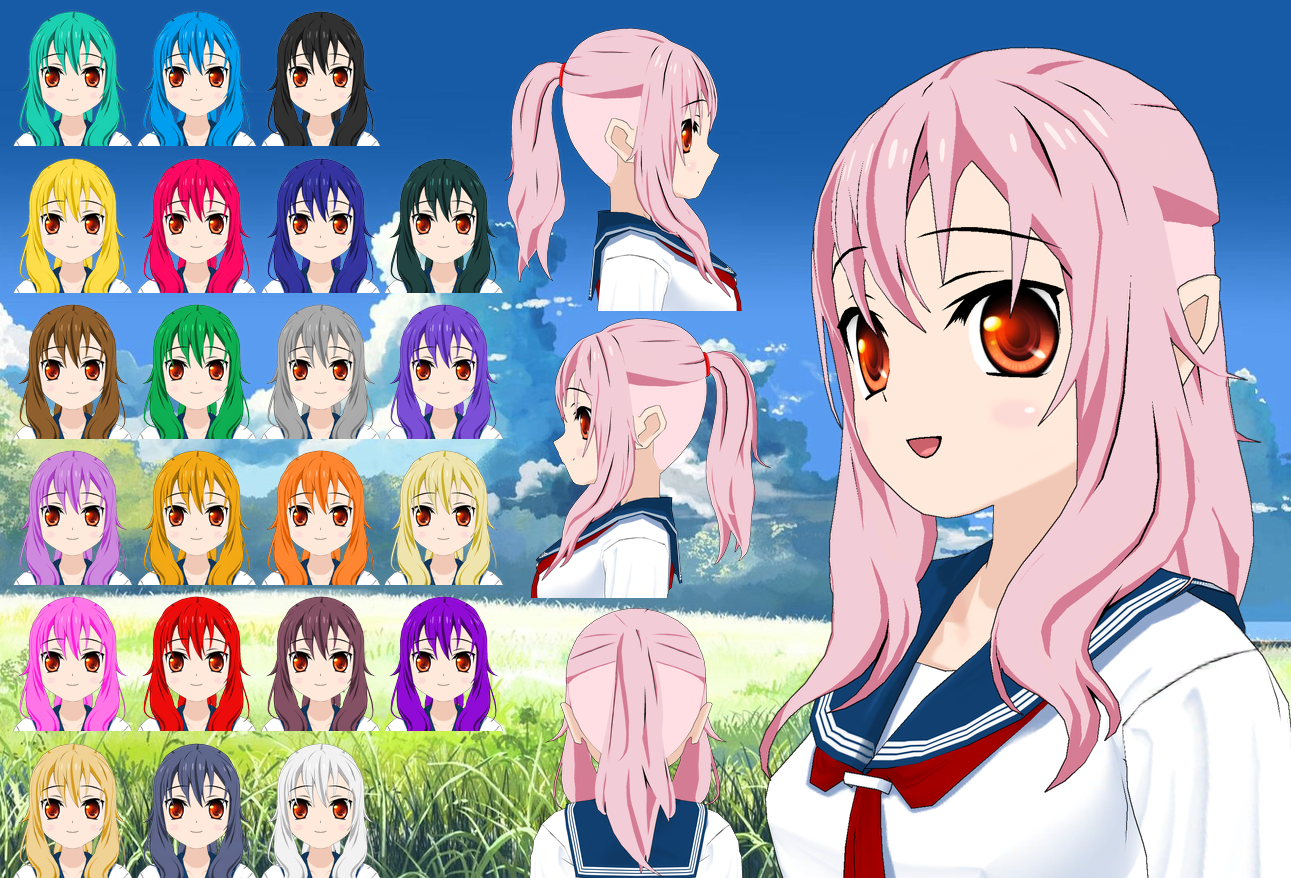 Shuna Ponytail Undercut Hair pack by Daiger1975 on DeviantArt