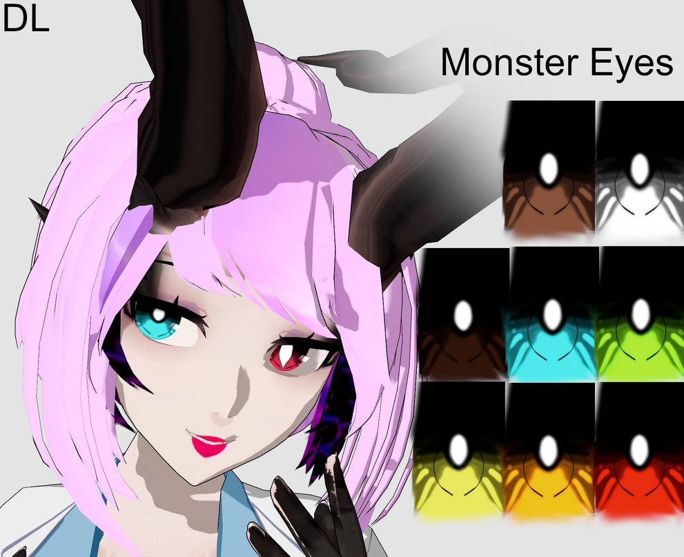 [mmd] Monster Eyes DL by St4f1r3 on DeviantArt