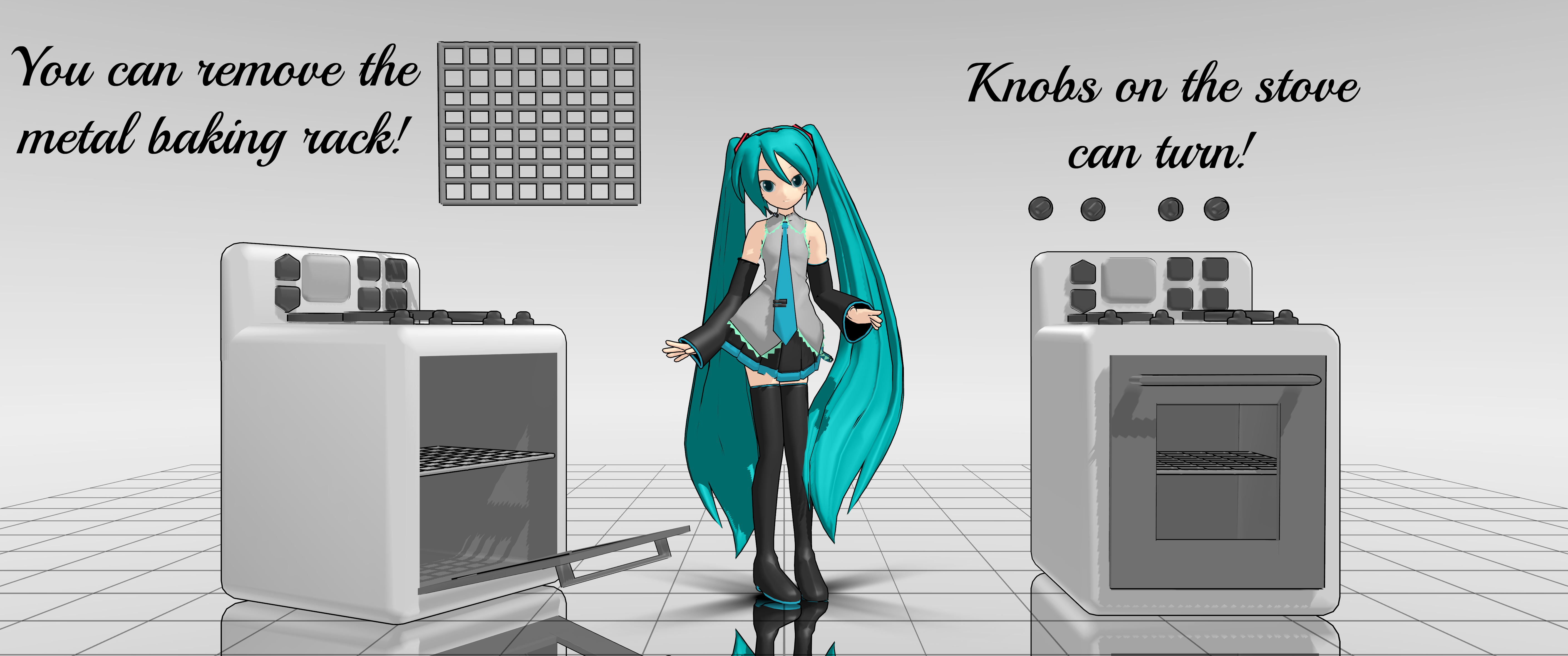 MMD Prop - Functional Stove And Oven Combo by Chee-shep on DeviantArt