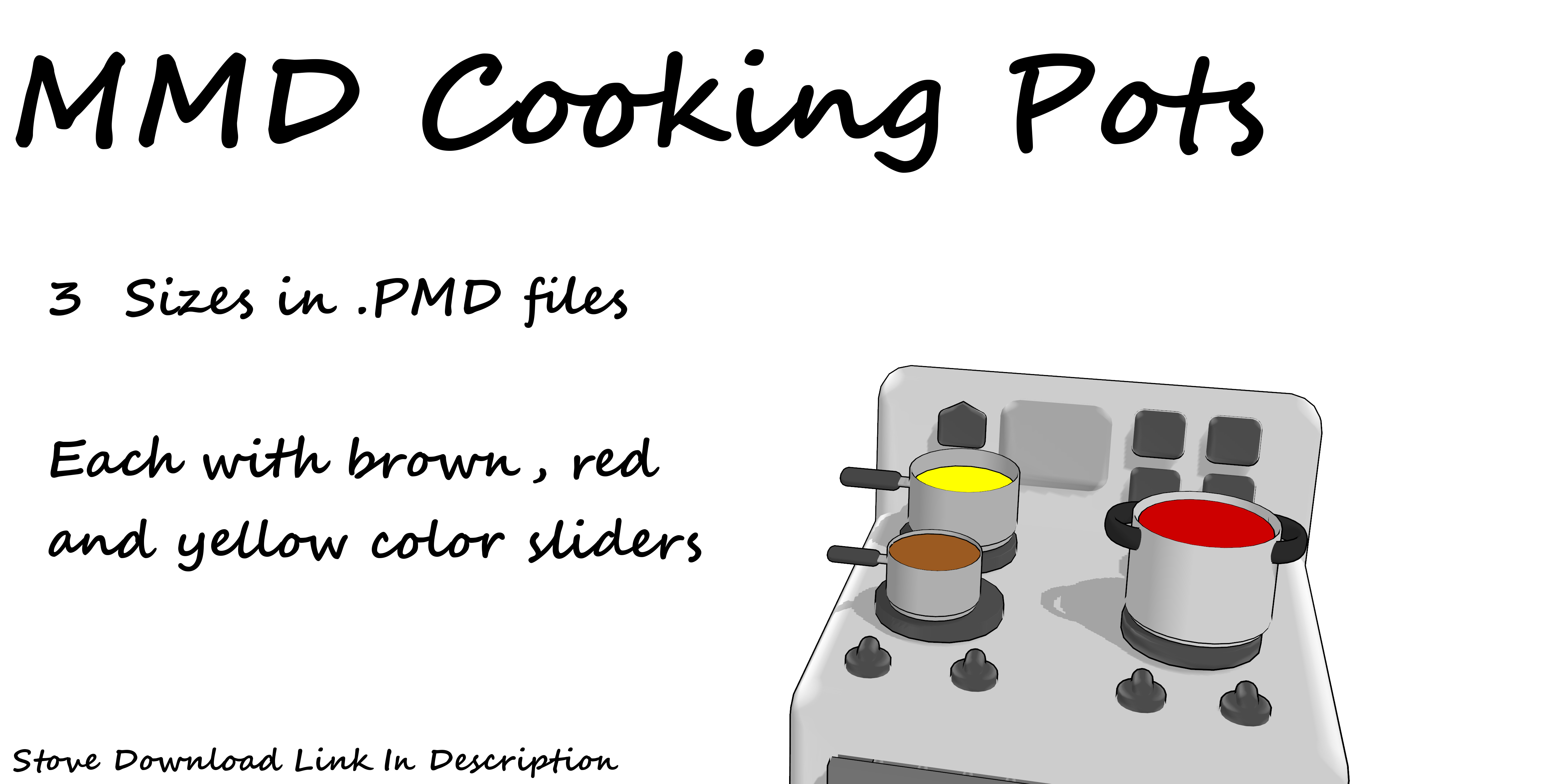 MMD Props - Cooking Pots by Chee-shep on DeviantArt