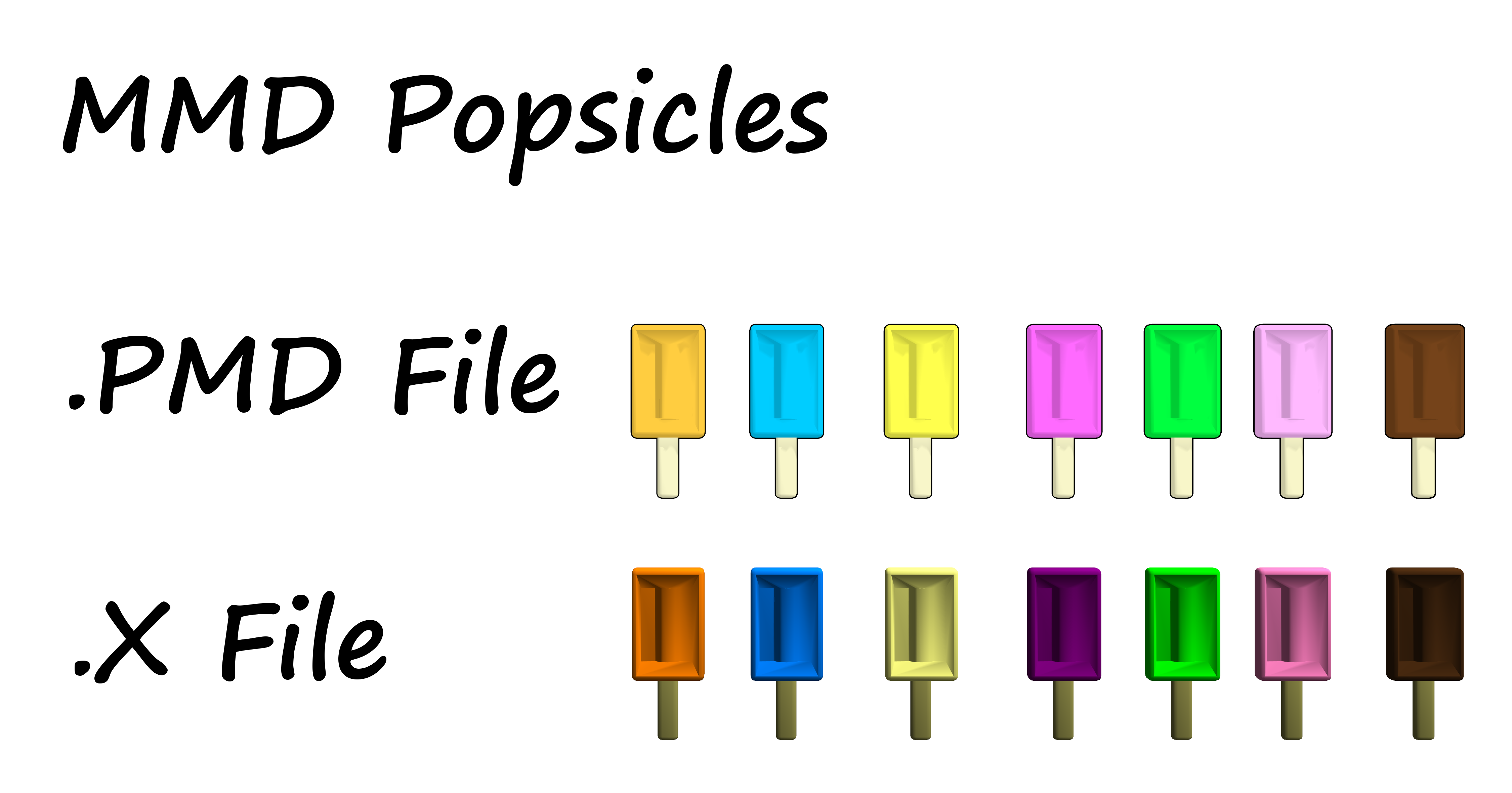 MMD Food - Popsicle Pack by Chee-shep on DeviantArt