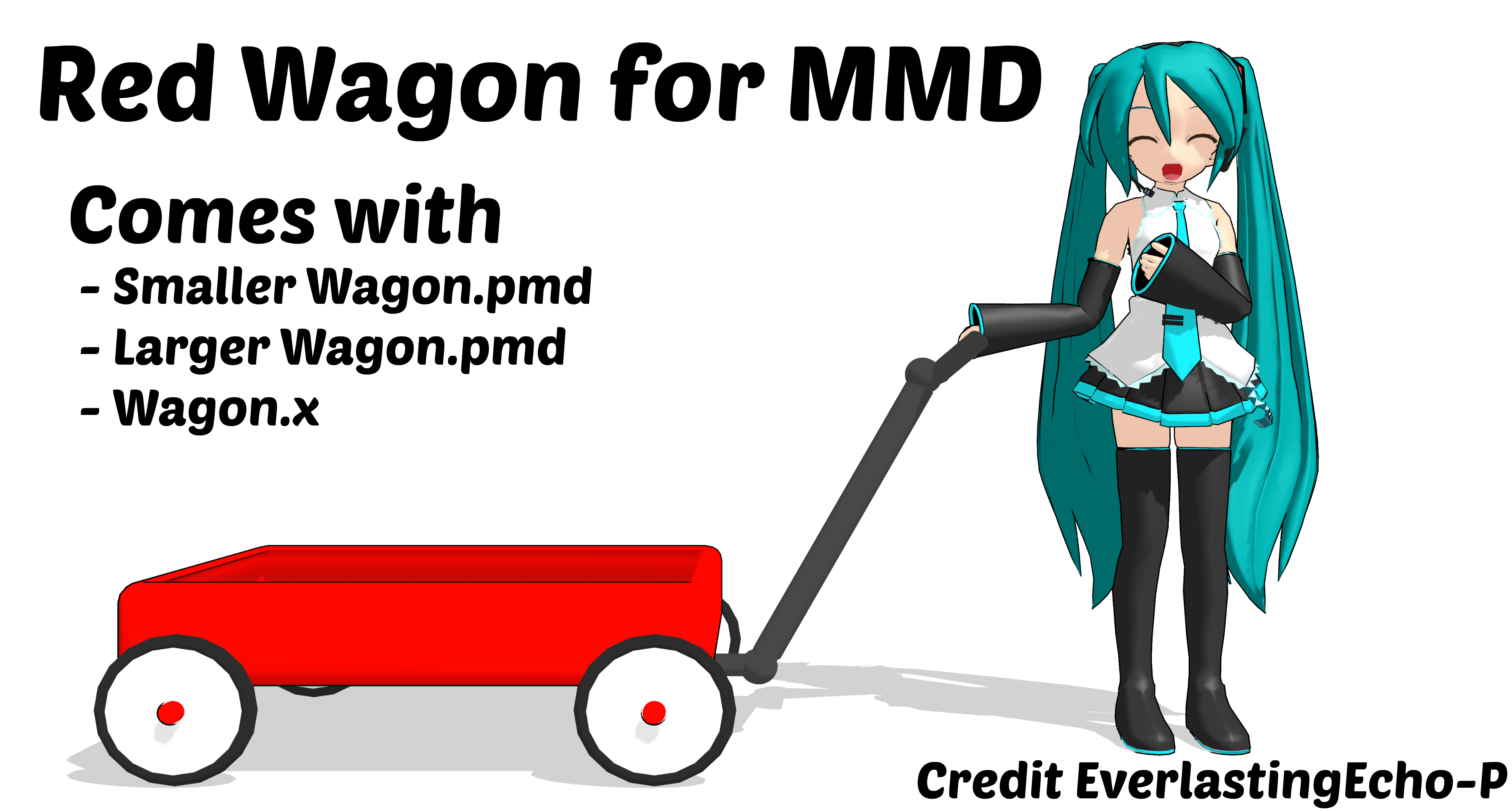 MMD Prop - Red Wagon by Chee-shep on DeviantArt