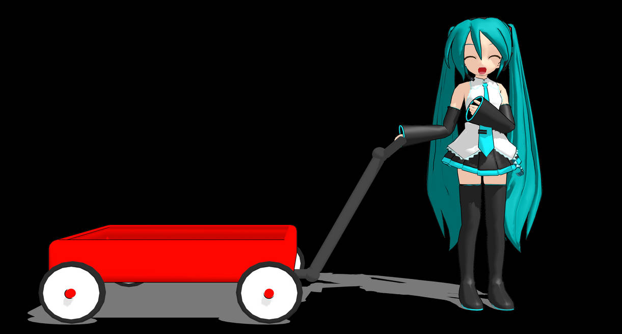 MMD Prop - Red Wagon by Chee-shep on DeviantArt