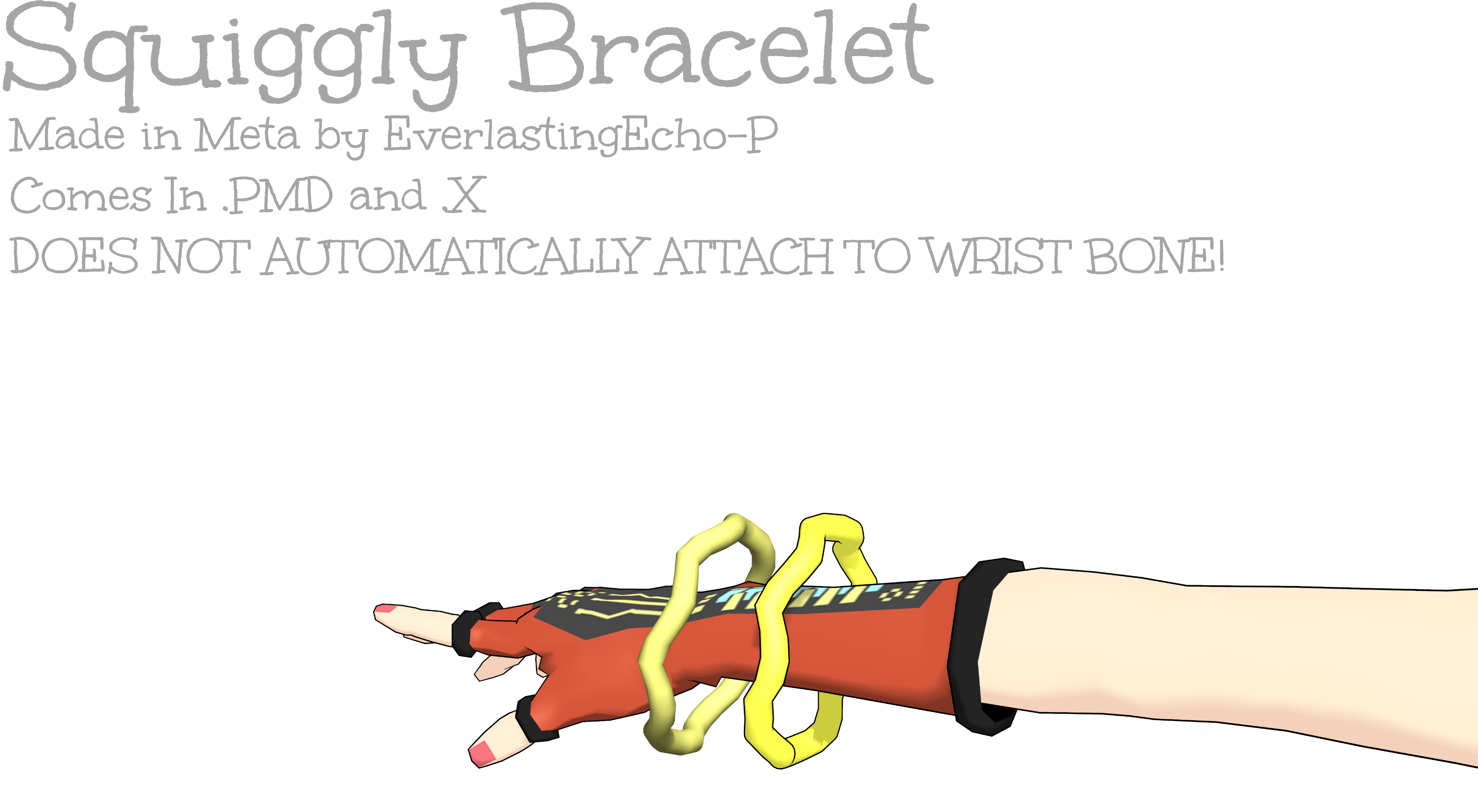 MMD - Squiggly Bracelet by Chee-shep on DeviantArt
