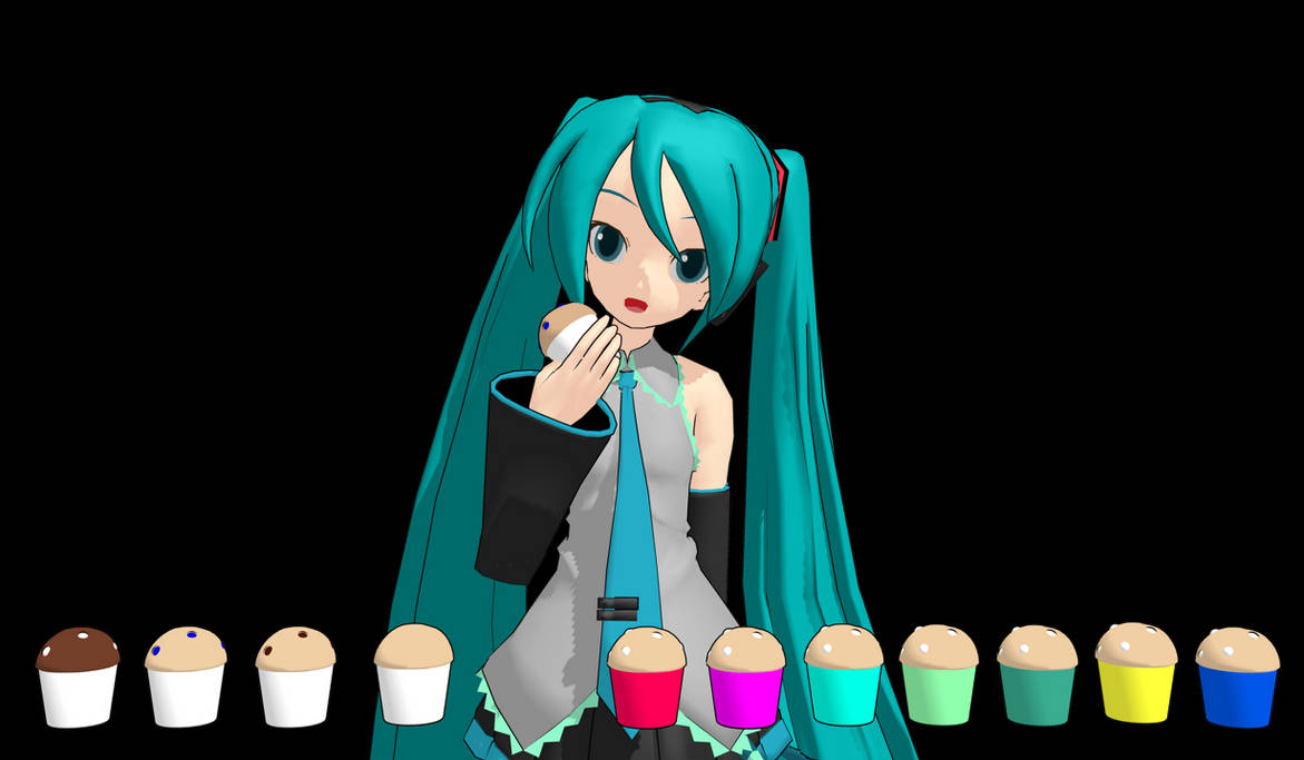 MMD Food: Muffins by Chee-shep on DeviantArt