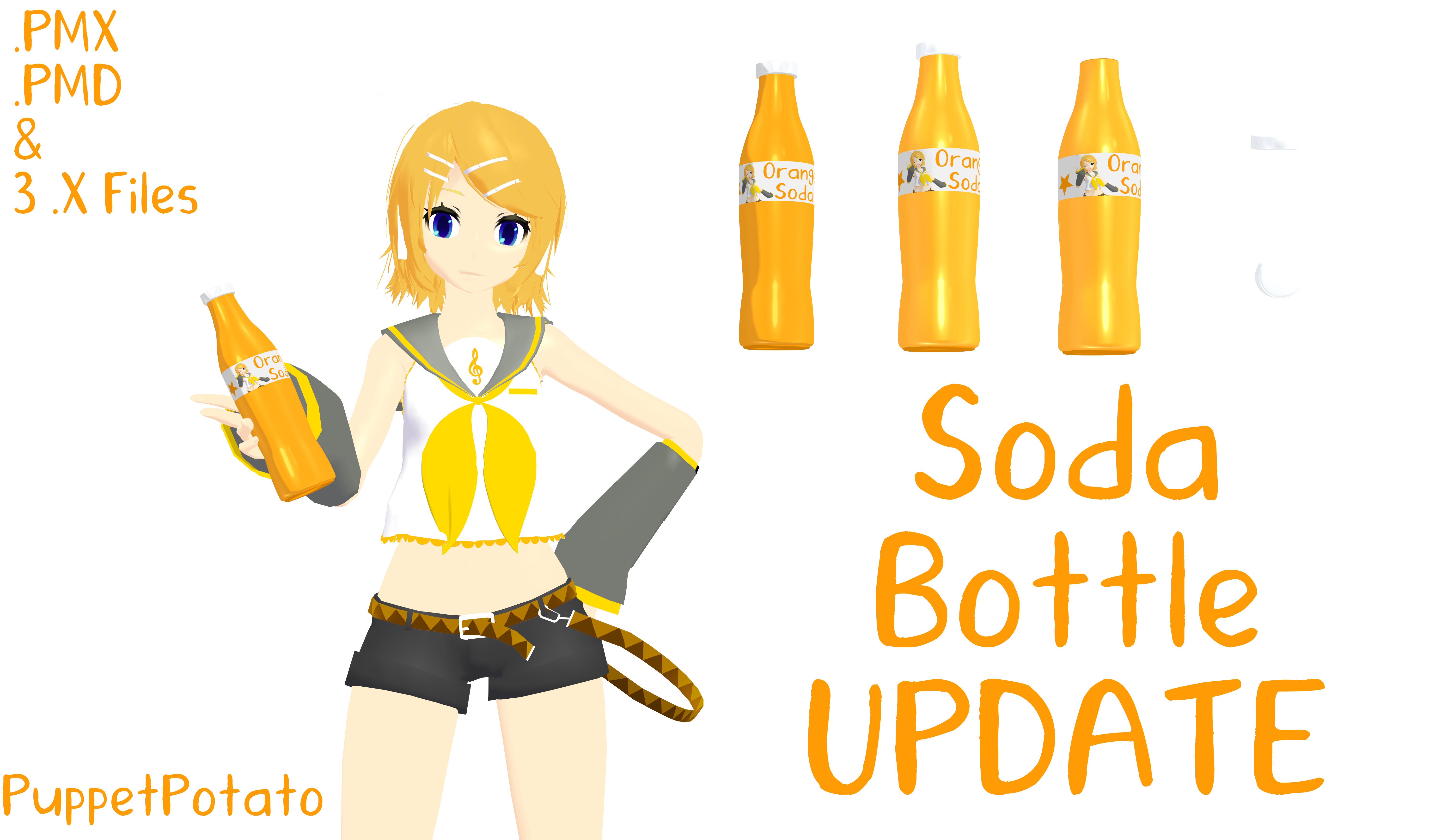 Soda Bottle Prop For MMD by Chee-shep on DeviantArt