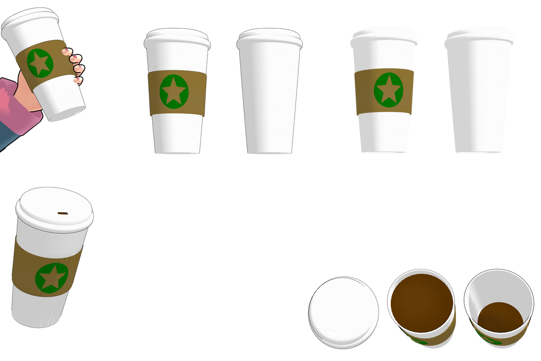 [MMD Download] Coffee Cup [PMD/PMX/X] by Chee-shep on DeviantArt