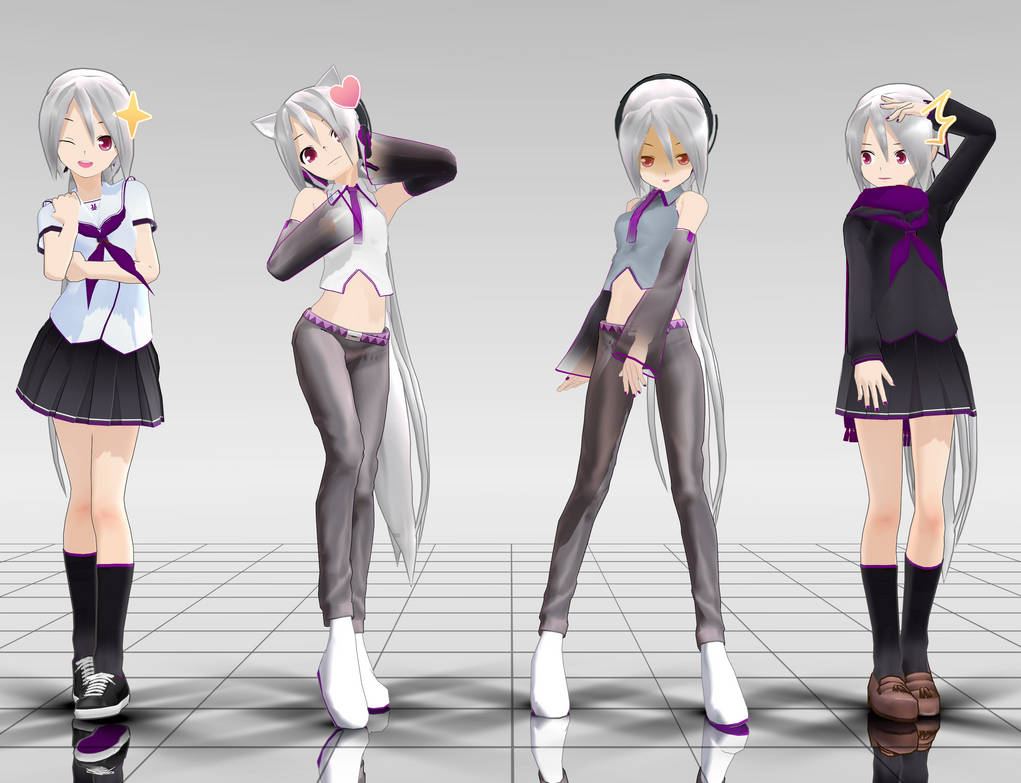 [MMD DL] FIXED LAT Haku Yowane [Model Pack] by Chee-shep on DeviantArt