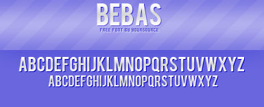 Bebas Free Font by YourSource on DeviantArt