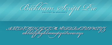 Bickham Script Font