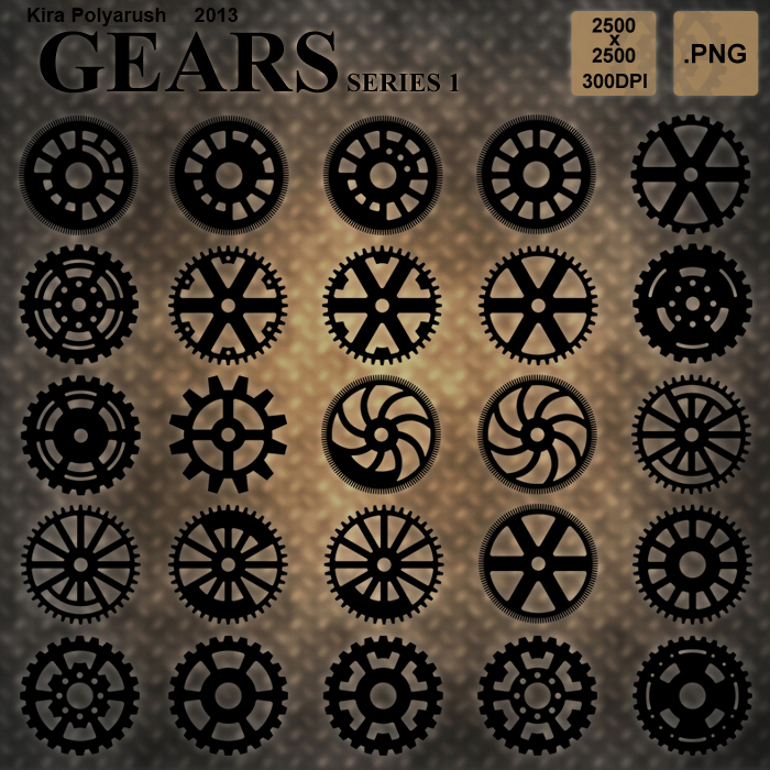 Gears. Series 1 [Resource] by KiraPolyarush on DeviantArt